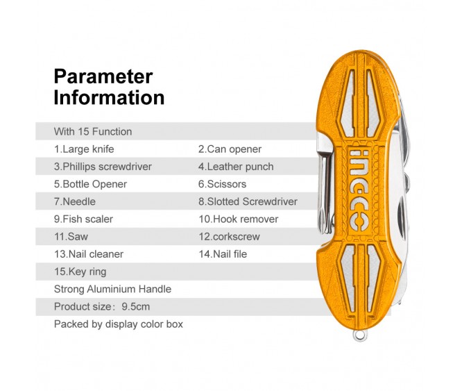 INGCO HMFK8158 Multi-Function Knife - Versatile and Durable-airDeal.com.bd