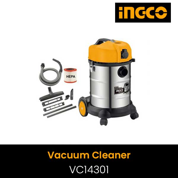 Buy INGCO VC14301 Vacuum Cleaner, 1400W - Best Price Online-airDeal.com.bd