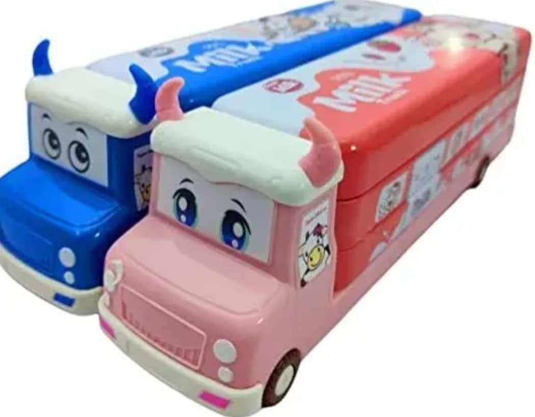 Weshopaholic School Bus Double Compartment Pencil Box - Organize and ...