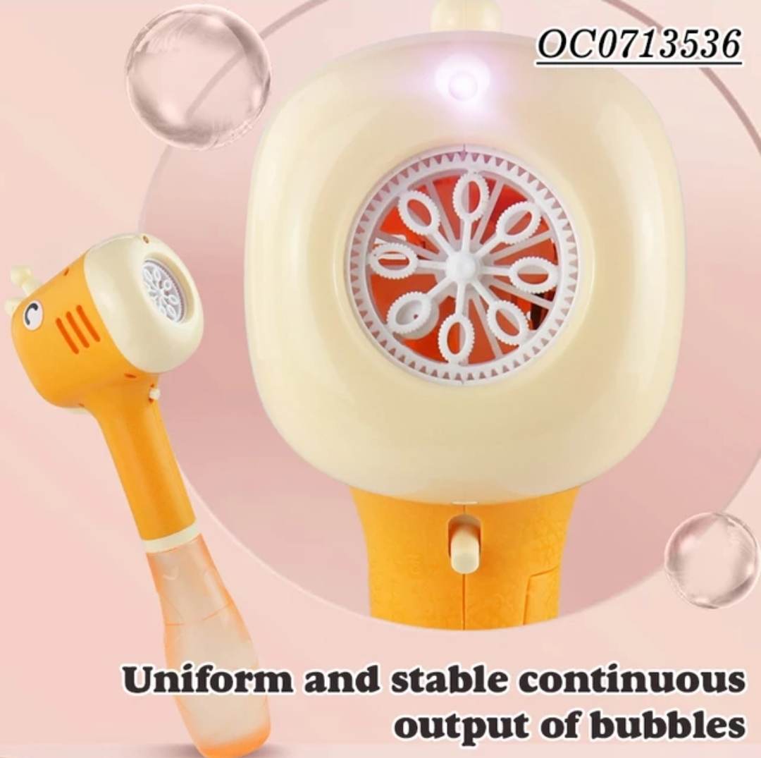 Funny Giraffe Automatic Electronic Bubble Toy for Kids with Light and ...
