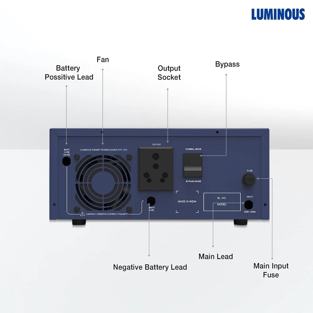 Luminous Optimus 1250 Pure Sine Wave IPS Inverter at best price in ...
