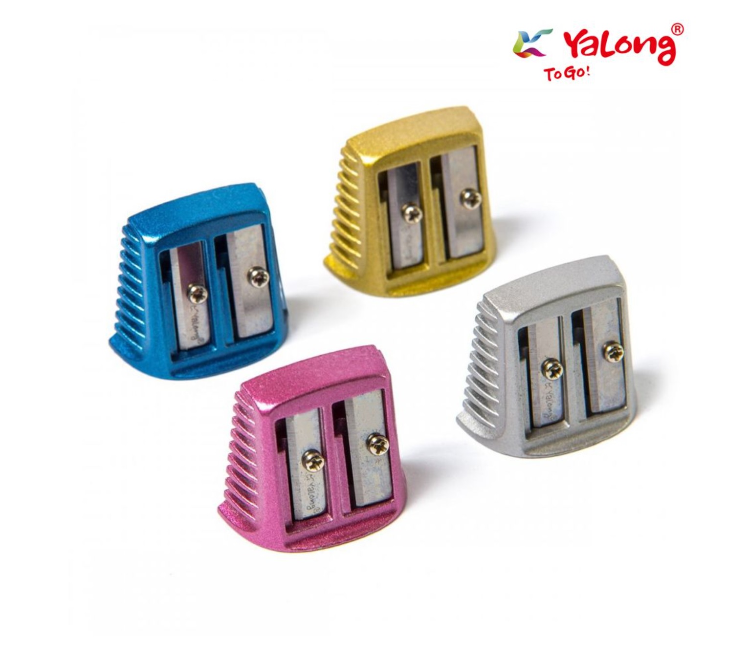 Yalong YL96310 Zinc Metallic Double Hole Sharpener for Student and ...