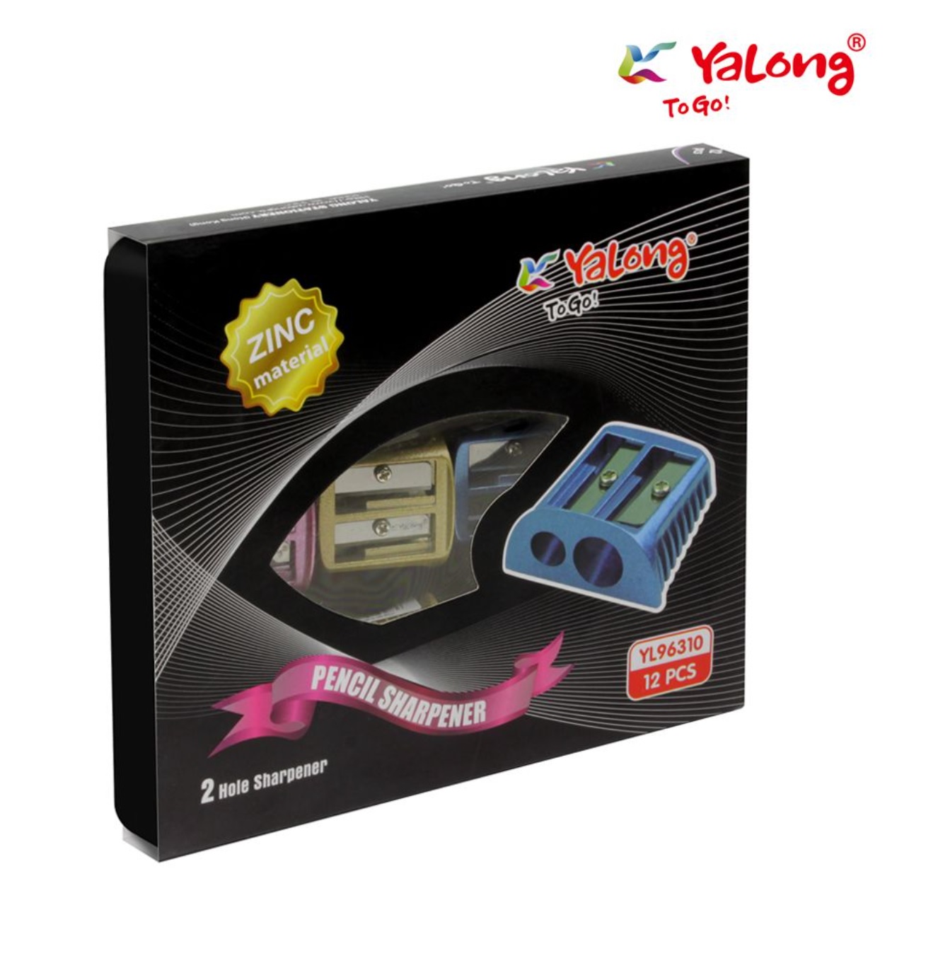 Yalong YL96310 Zinc Metallic Double Hole Sharpener for Student and ...