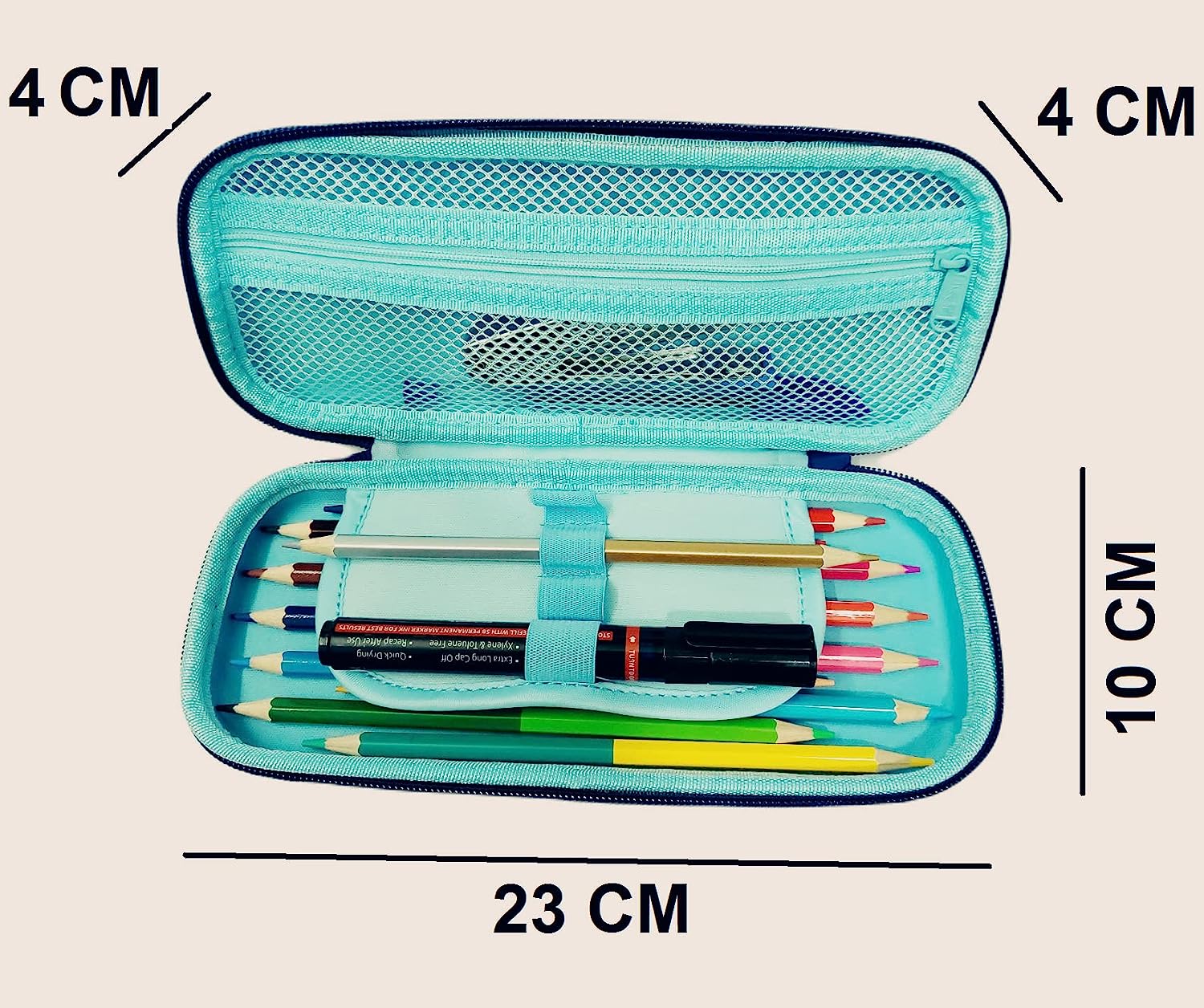 Colorful Rainbow Unicorn 3D Print Pencil Case for Girls | EVA Zipper ...