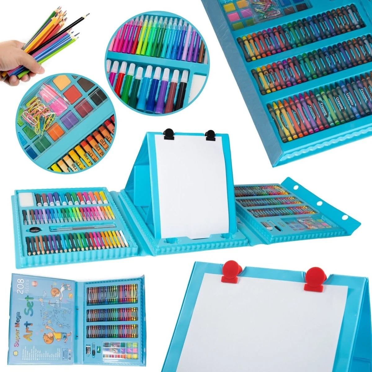 Super Mega 208 Pcs Art Pencil Box Drawing Set Painting Set | Buy Now at ...