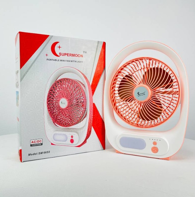Supermoon Mini Fan: Rechargeable & Portable-airDeal.com.bd