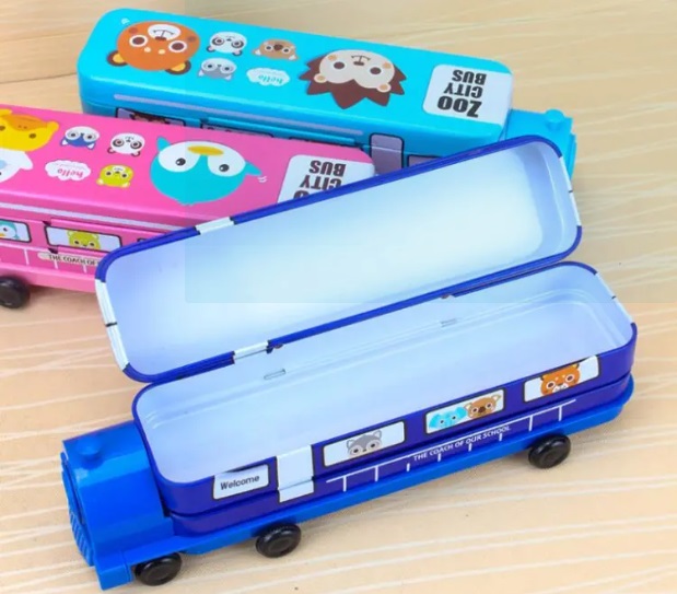 Multifunctional Train Metal Pencil Box for Kids-airDeal.com.bd