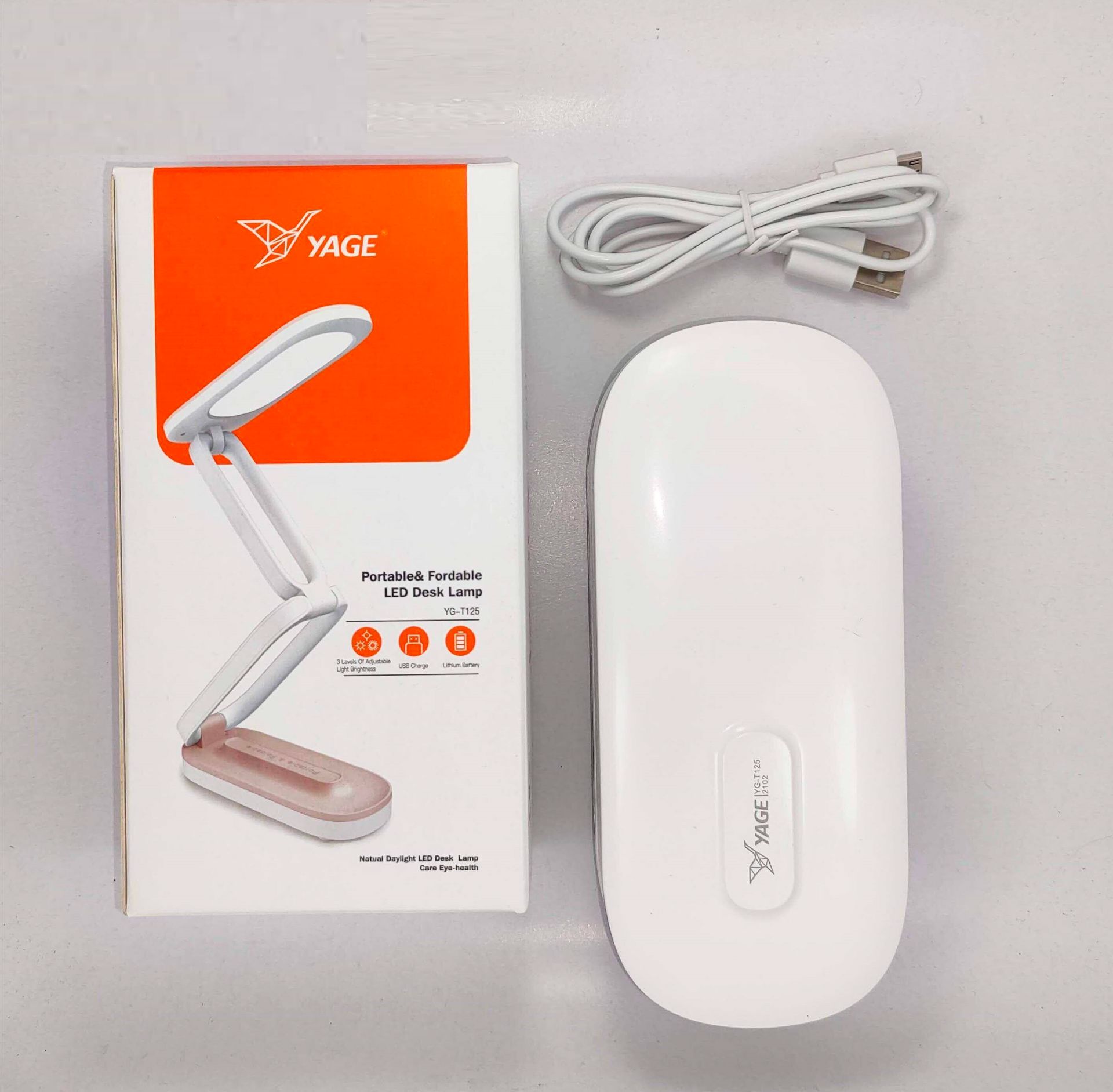 YAGE YG-T125 LED Lamp: Rechargeable, Eye-Friendly-airDeal.com.bd
