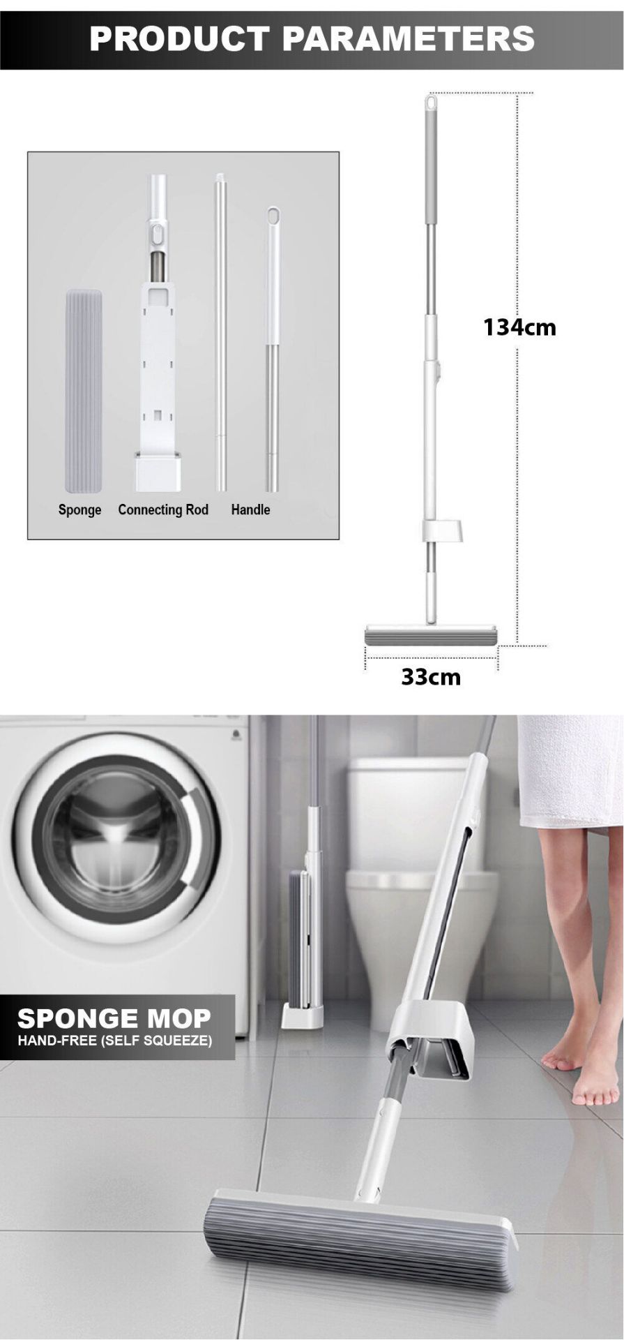 Hand-Free Cotton Towel Mops in Bangladesh-airDeal.com.bd