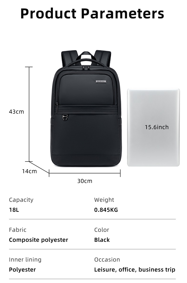 Golden Wolf GB00728 Laptop Backpack Price BD-airDeal.com.bd