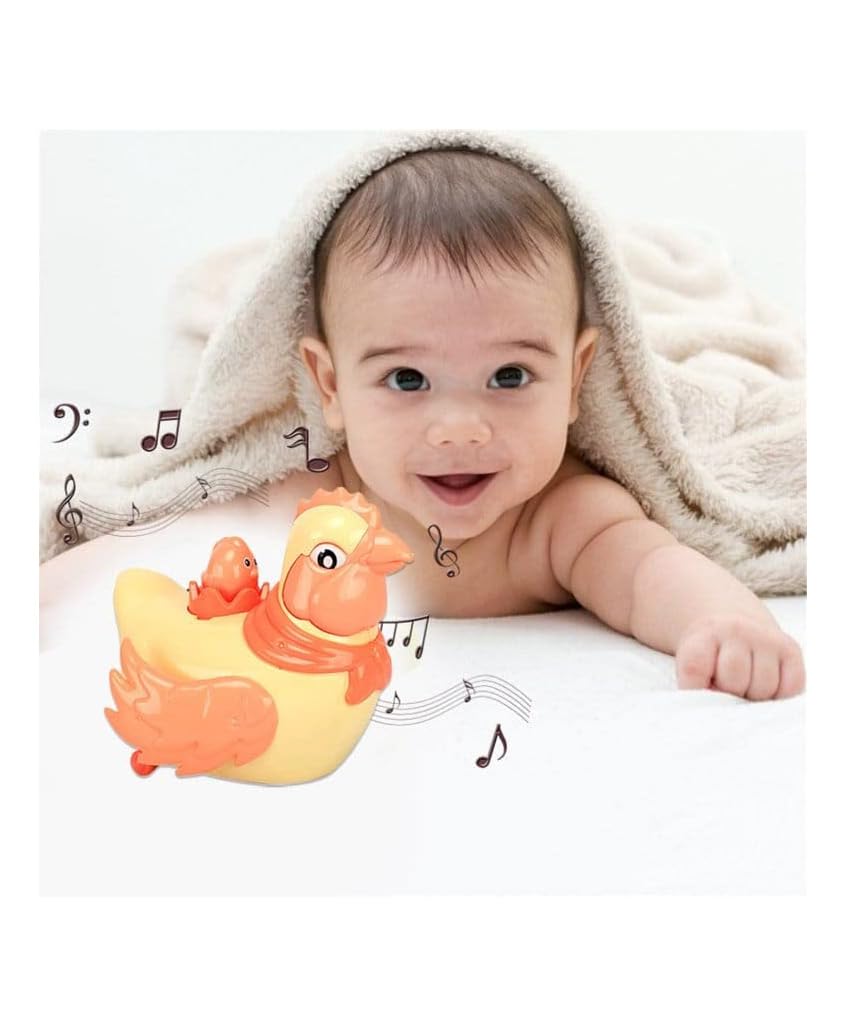 Musical Walking Chicken Toy with Lights & Eggs-airDeal.com.bd