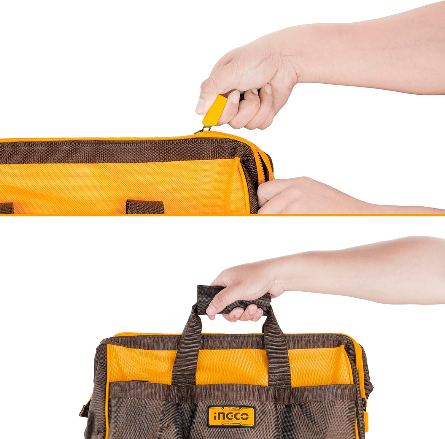 INGCO HTBG08 16" Tool Bag – Durable & Spacious-airDeal.com.bd