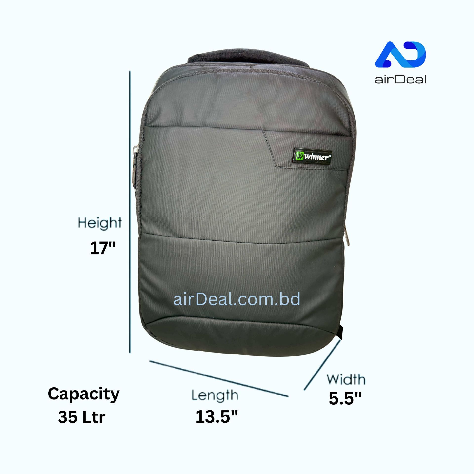 Winner 36 Waterproof School Backpack BD-airDeal.com.bd